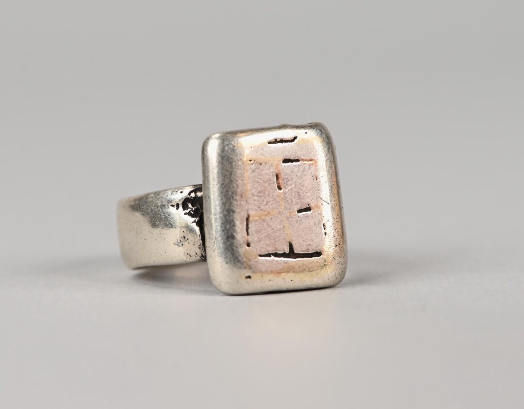 Antique Pure Silver Omani Ring - Engraved Silver Ring - Omani Jewellery ...