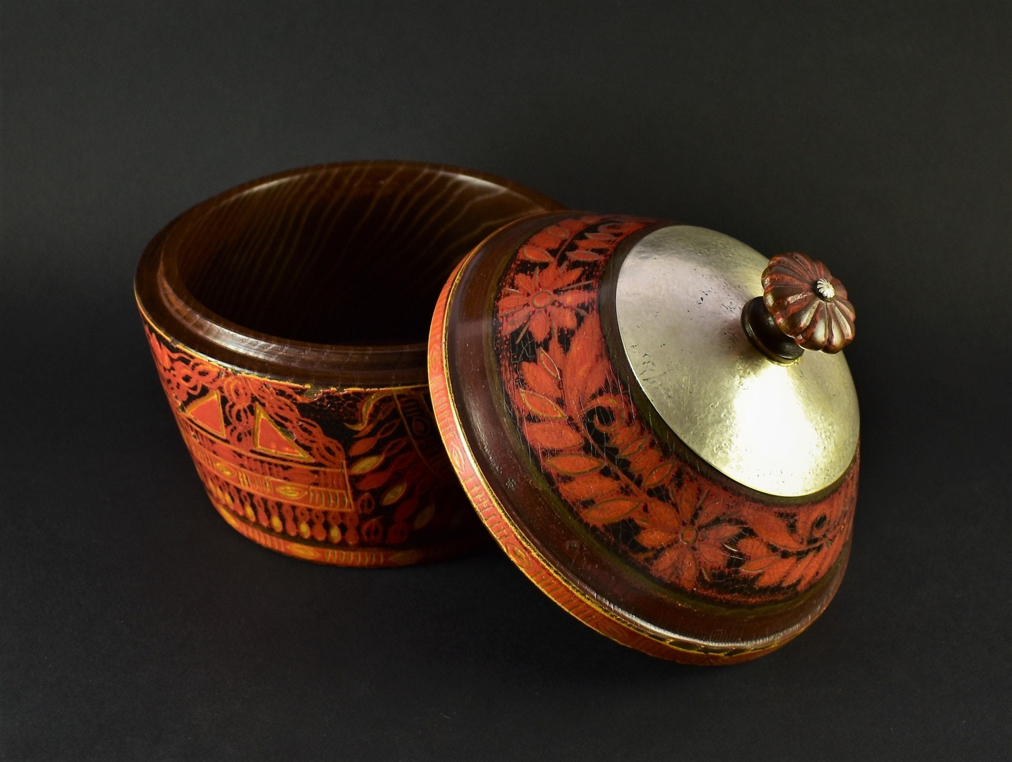 Old Spice Box Lacquered Wood Container | Etsy