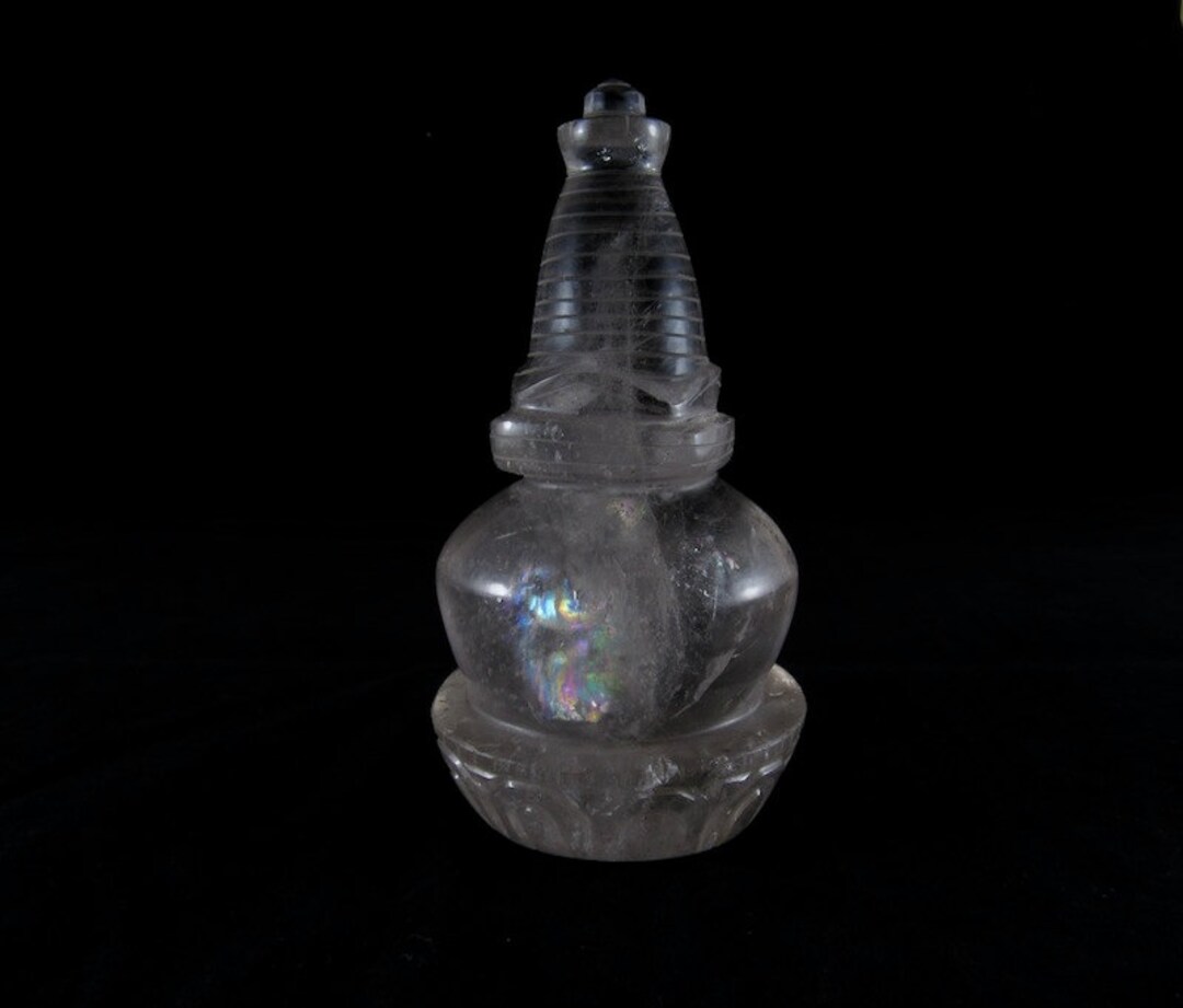 Natural Quartz Crystal Reliquary Stūpa - Etsy