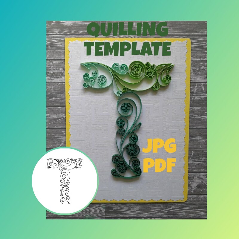 Quilling Initial - Etsy