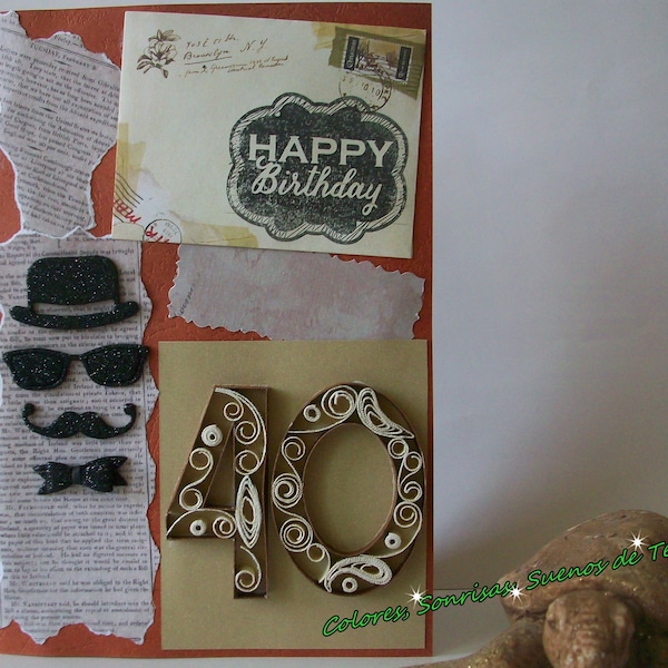 Quilled Birthday Cards for Men - Etsy