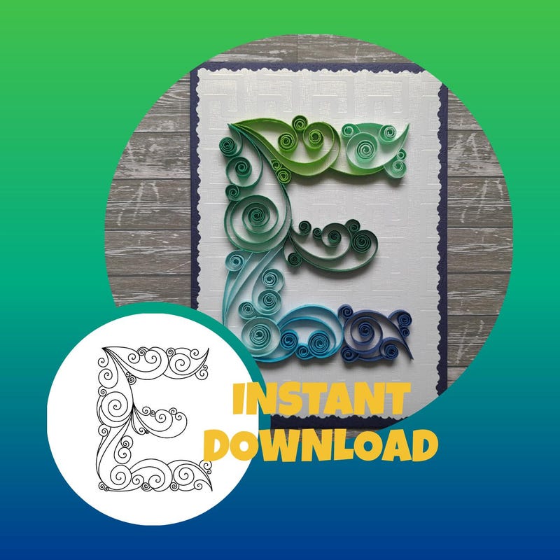 Quilled Monogram - Etsy