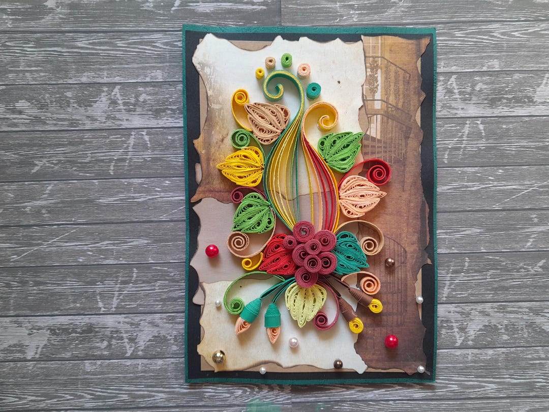 Charming Quilling Art: Retirement, Birthday, Thanksgiving Cards for ...