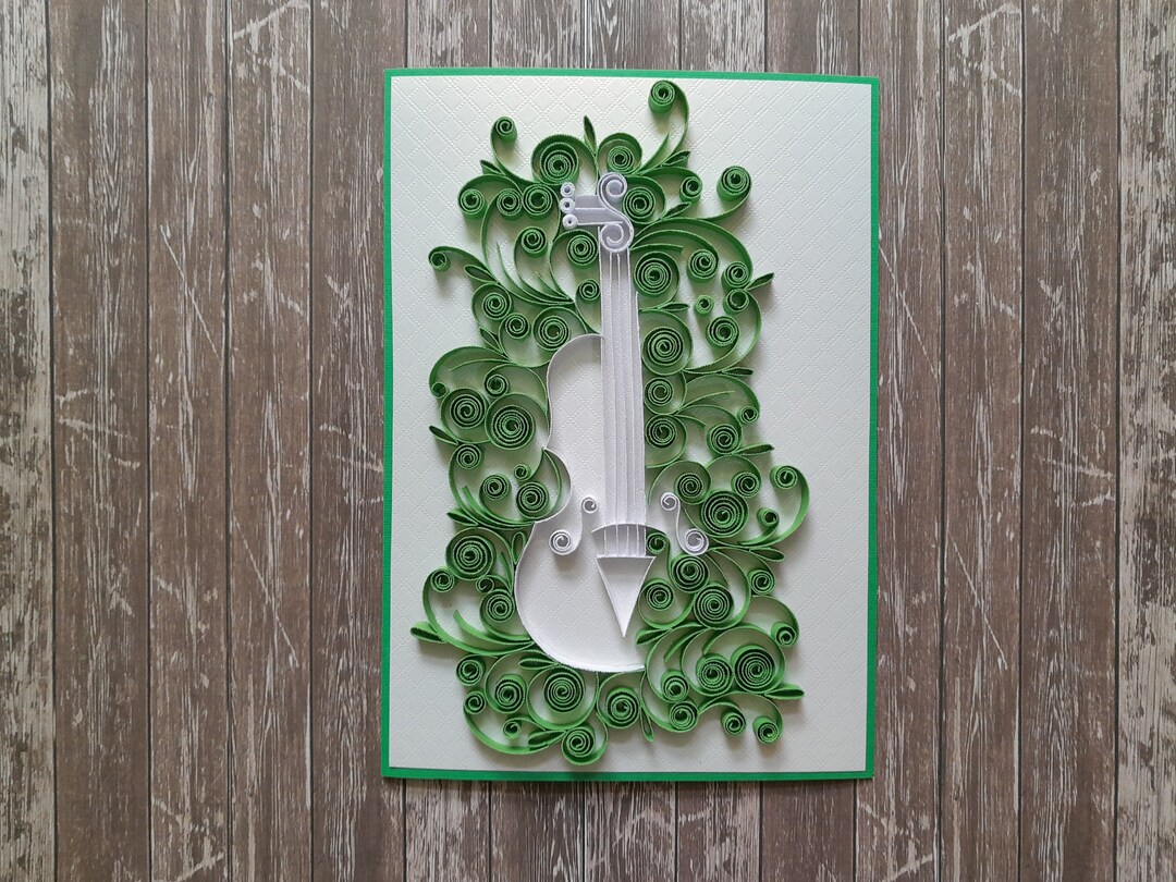 Teacher Appreciation, Retirement Card, Violin Gift Card, Quilling Cards ...