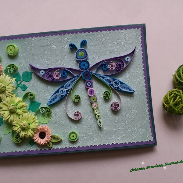Quilled Dragonfly - Etsy