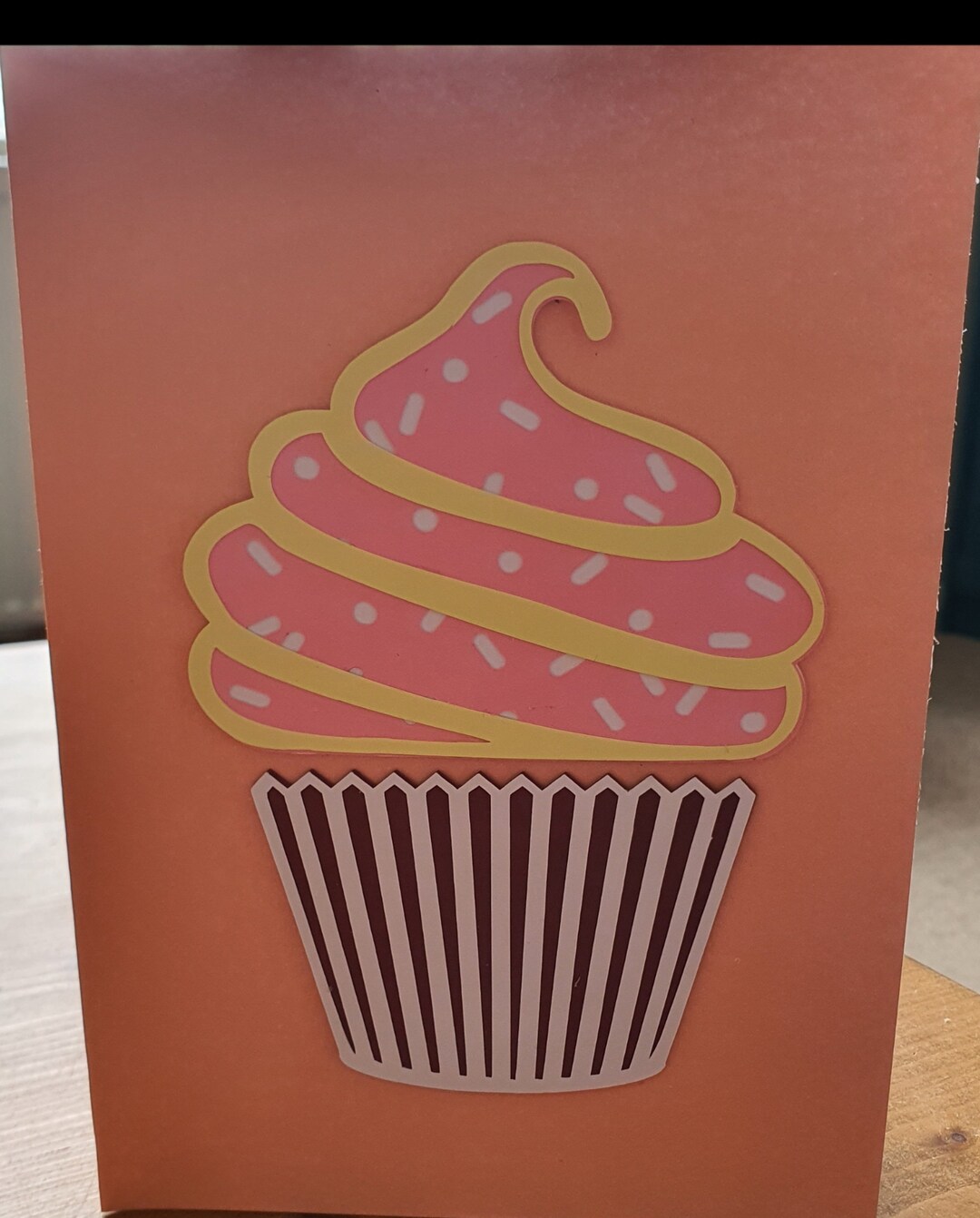 Cupcake Birthday Card With Matching Envelope - Etsy
