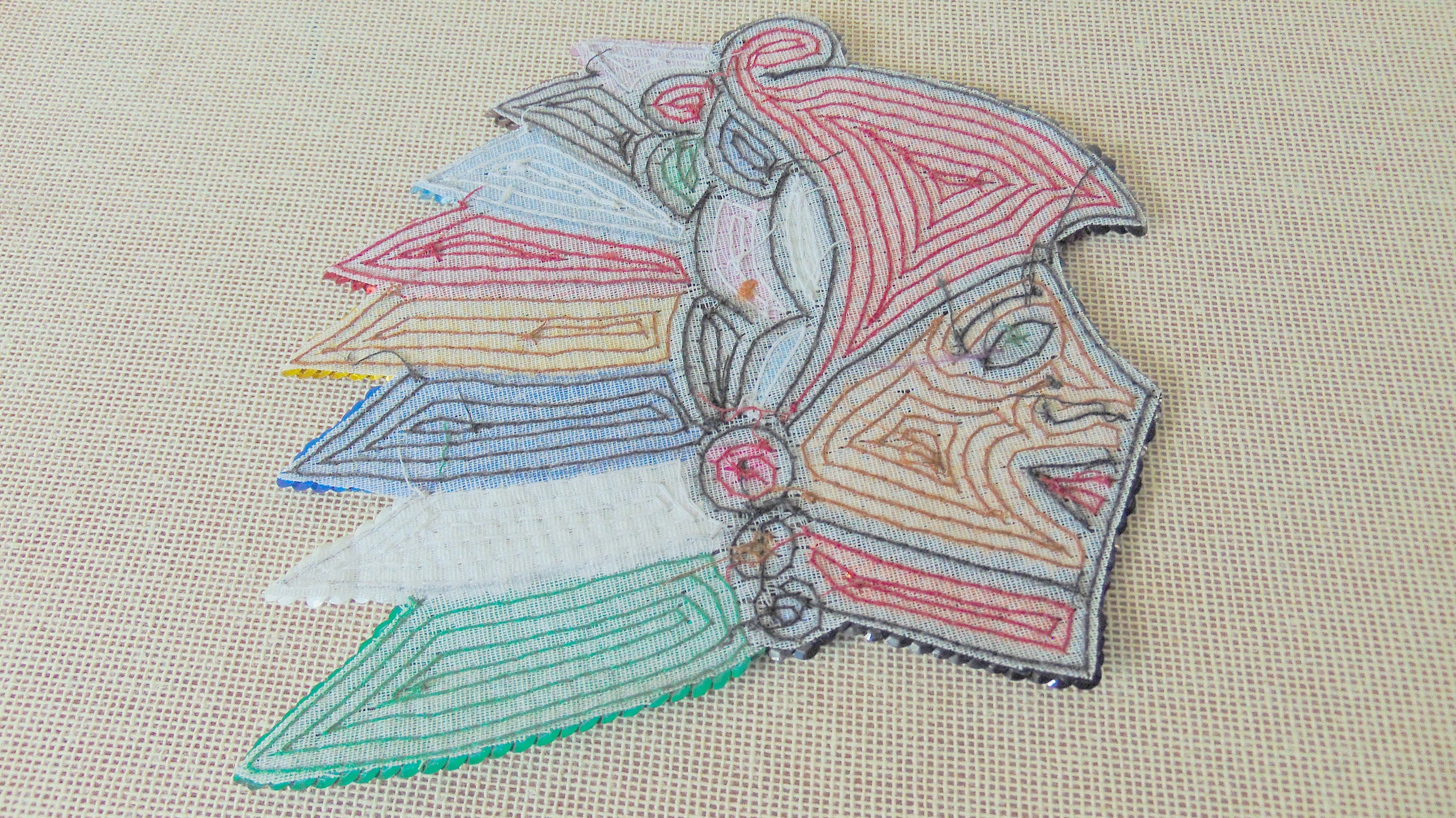 Mexican Aztec Warrior Patch Indian Headdress Native American | Etsy