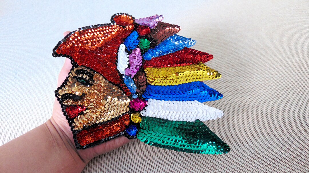 Mexican Aztec Warrior Patch, Indian Headdress Native American Patch - Etsy