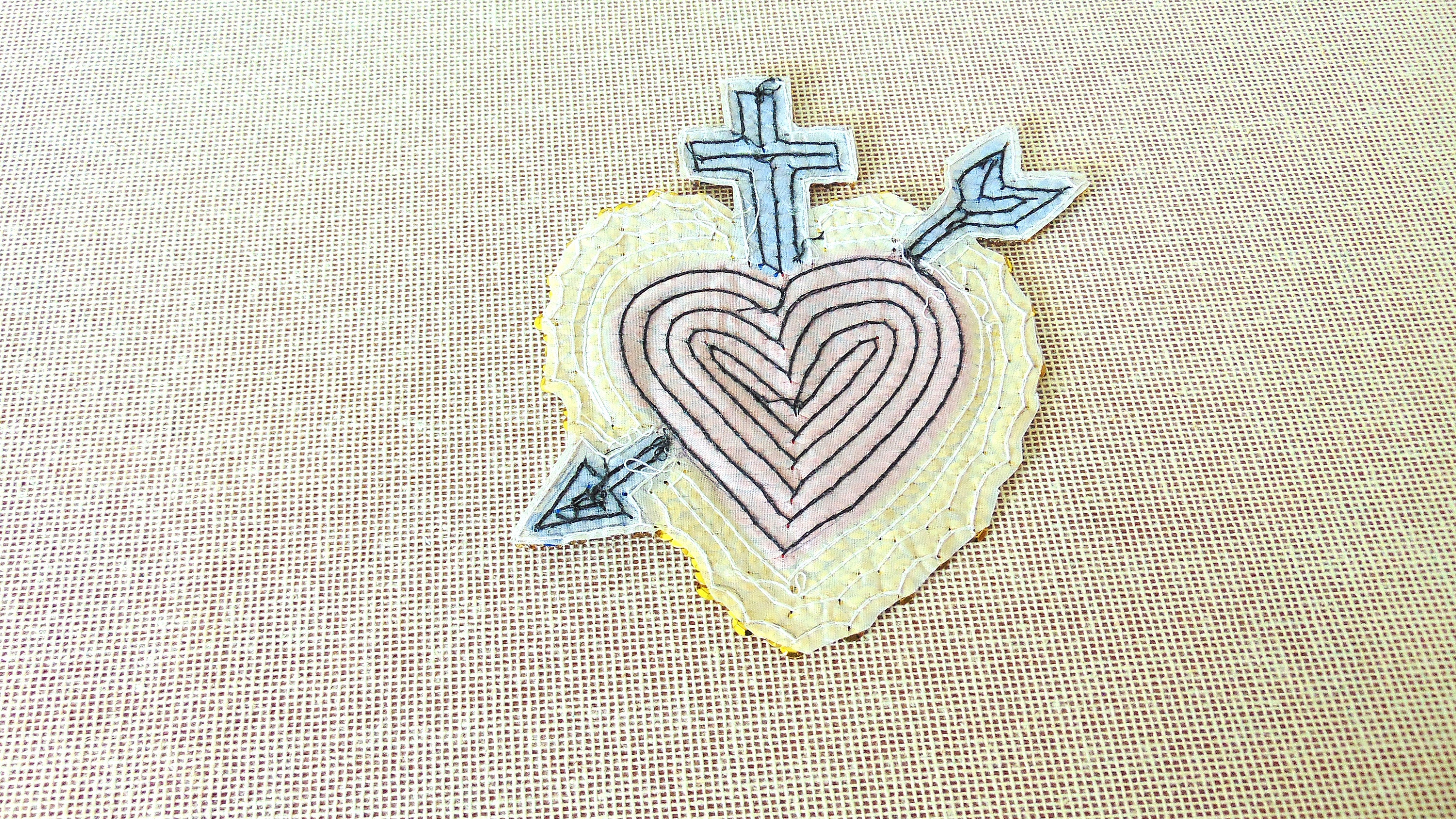 Sacred Heart Milagro Patch Sagrado Corazon Sequin Patch | Etsy