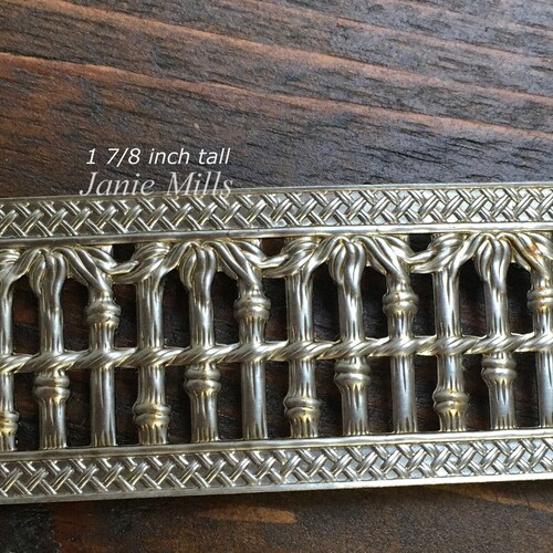 Lamp Banding Unfinished Steel 1 1/8 Scalloped Floral - Etsy