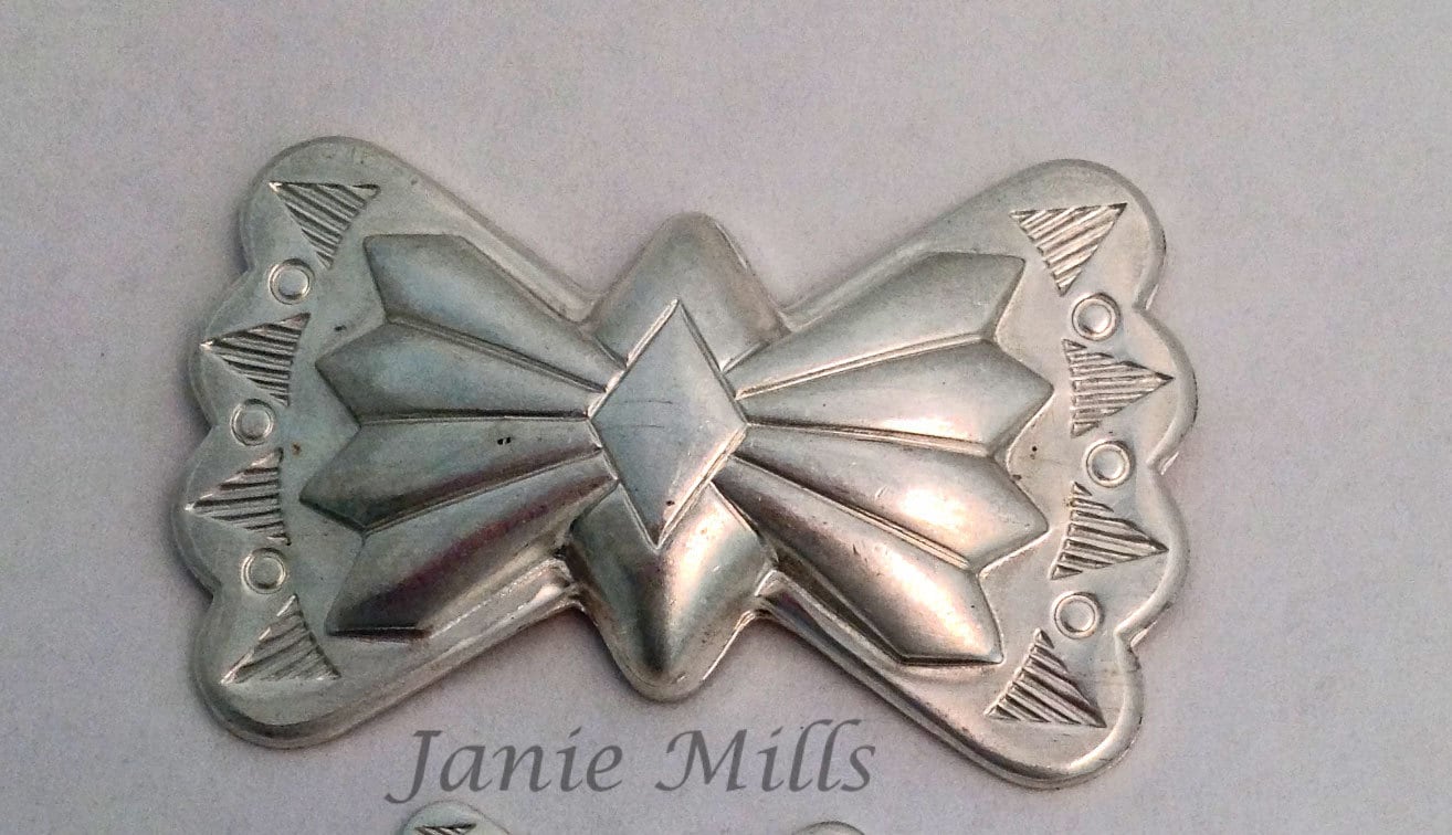 Sterling Concho Butterfly 20x32mm - Etsy