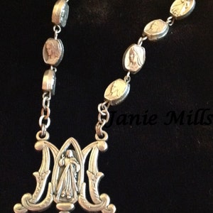 Rosary Bead With Madonna Pewter 6 in Package - Etsy