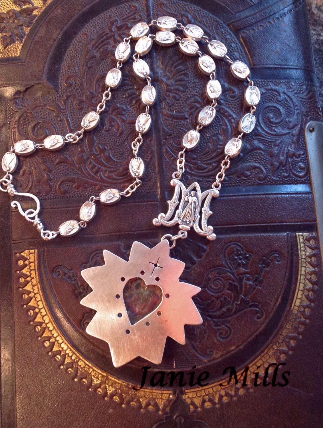 Rosary Bead With Madonna Pewter 6 in Package - Etsy