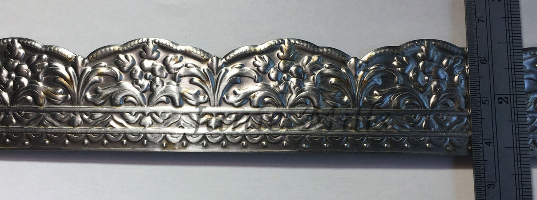 Lamp Banding Unfinished Steel 1 1/8" Scalloped Floral Craft Supply ...