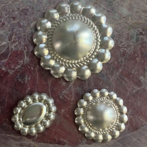 Sterling Silver Concho Oval 10mm X 12mm Domed Pkg of 2 - Etsy