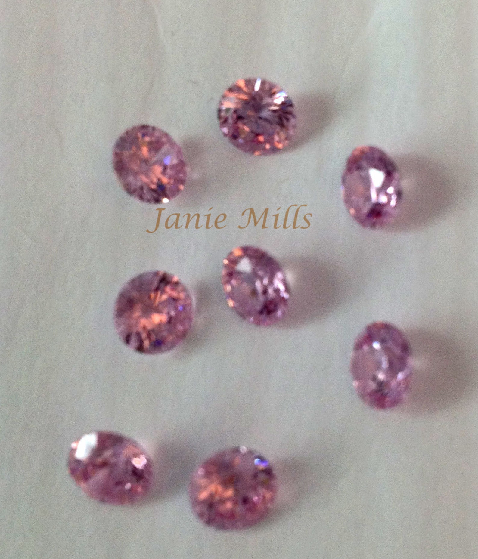 Pink Zirconia Faceted Round 3mm 4mm 5mm 6mm 8mm 10mm or 15mm - Etsy