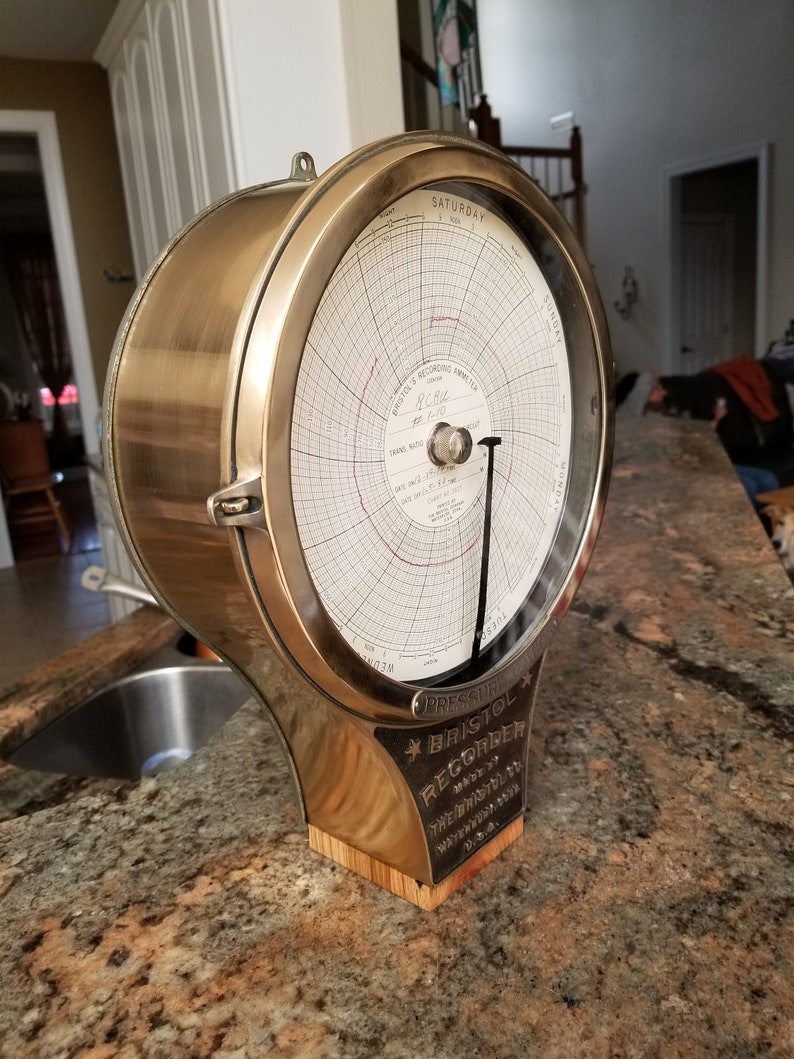 Ammeter Chart Vintage 8 Inch Circular Papers 1980's Mixed Media ...