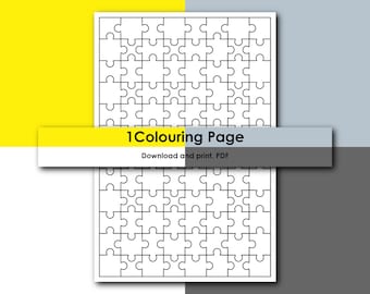 One A4 Printable Coloring Page in PDF | Instant Digital Download ...