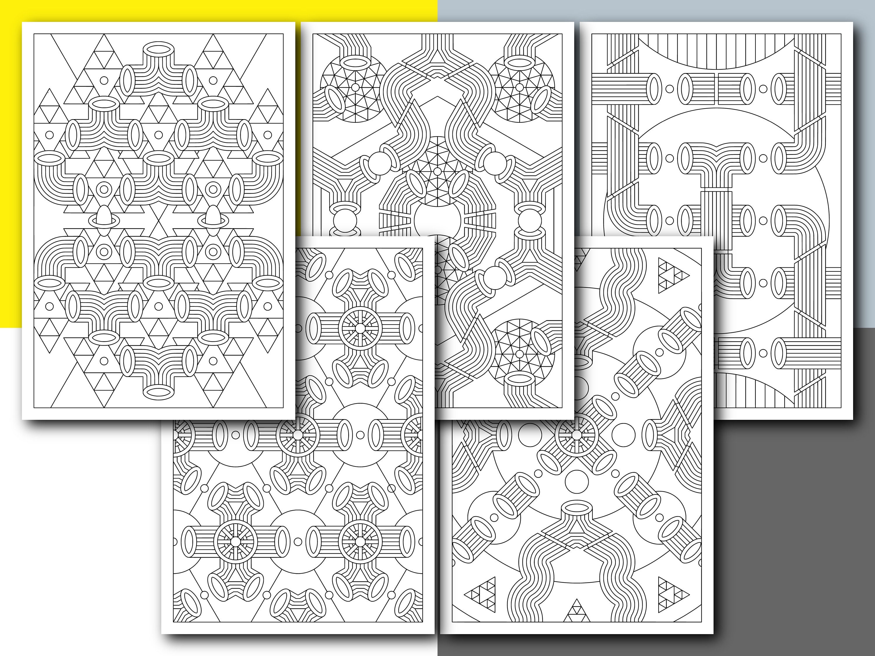 25 Printable Colouring Pages in PDF Size A4 Instant - Etsy