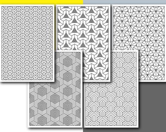 12 Printable Colouring Pages in PDF | Size A4 | Instant Digital ...