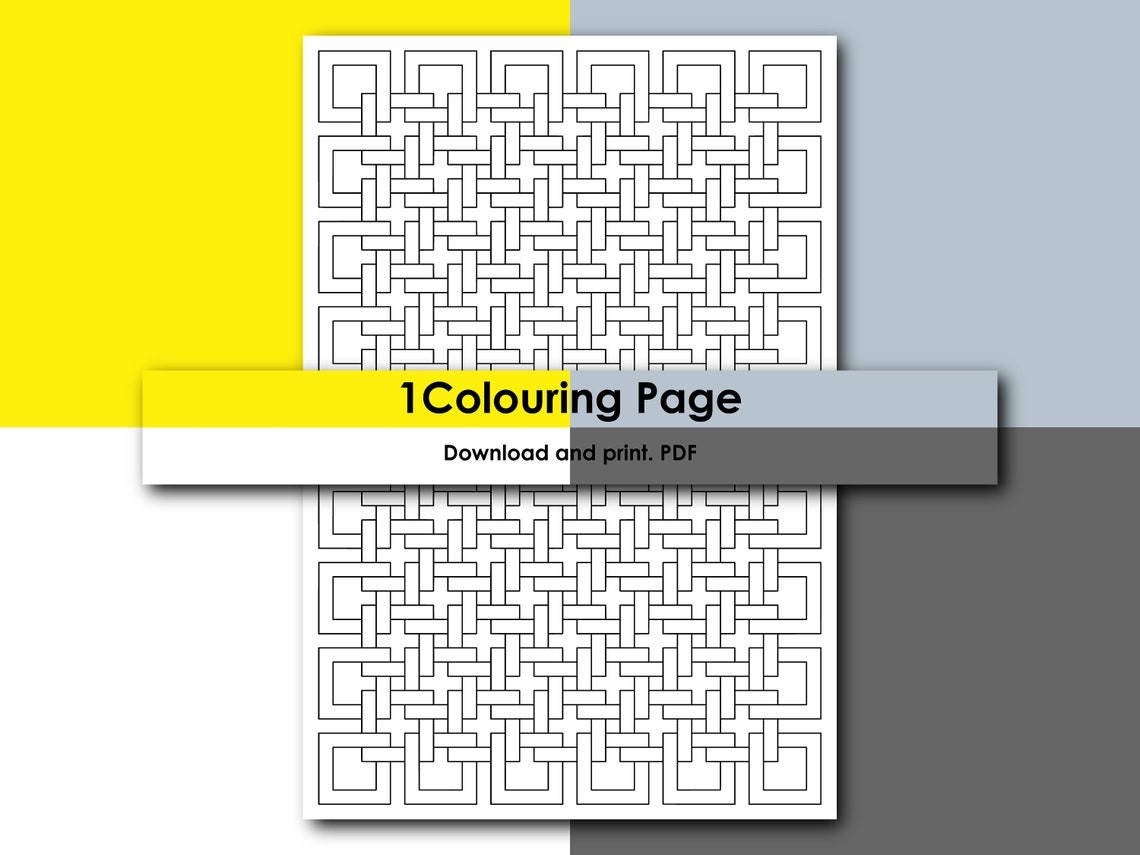 One A4 Printable Coloring Page in PDF | Instant Digital Download ...