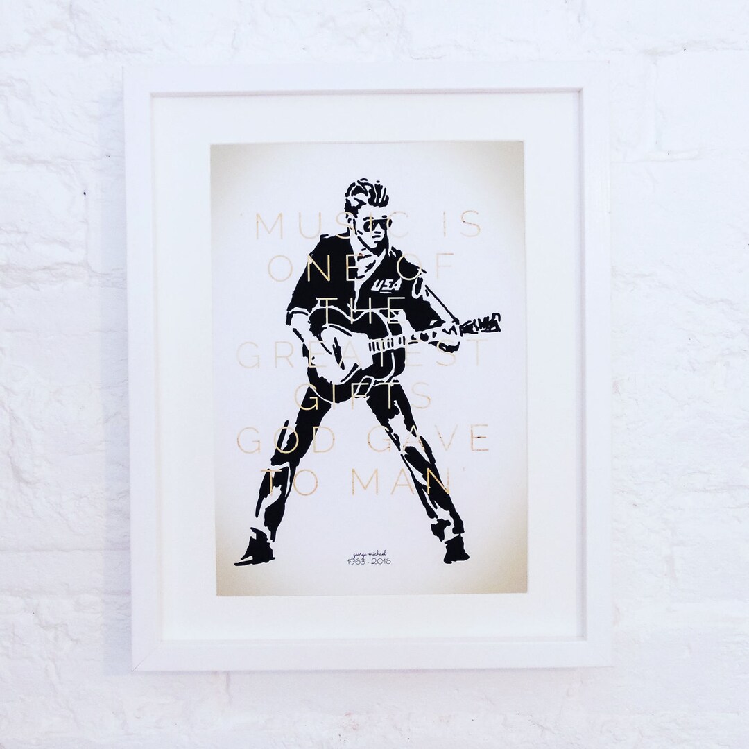 George Michael Music Quote Print George Michael Print George - Etsy