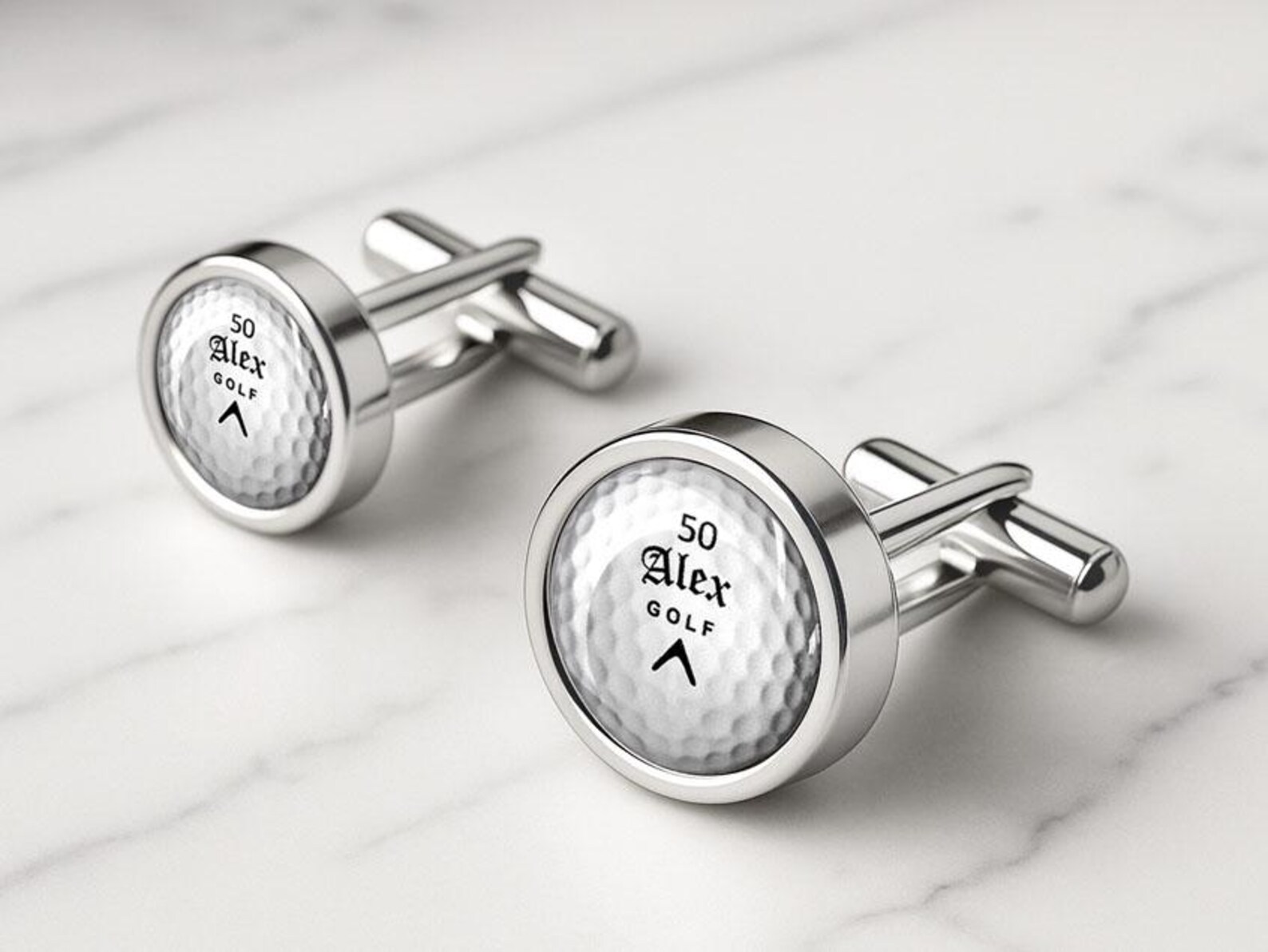 Personalised Golf Ball Cufflinks - Etsy
