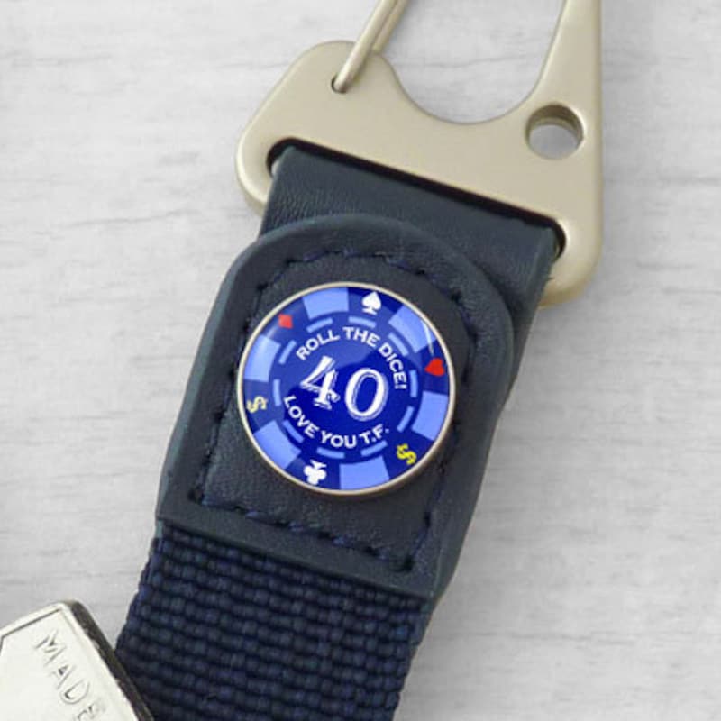 Poker Chip Keychain - Etsy