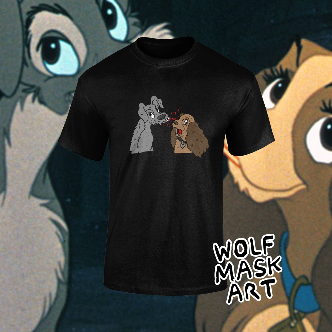 Wolfmask Romantic Rabid Dog Parody Horror Funny Comic Cartoon Art T ...