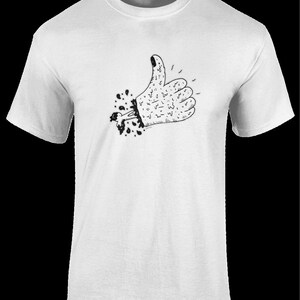 Wolfmask Thumbs up Weird Stupid Lowbrow Cartoon Comic Drawing T-shirt ...