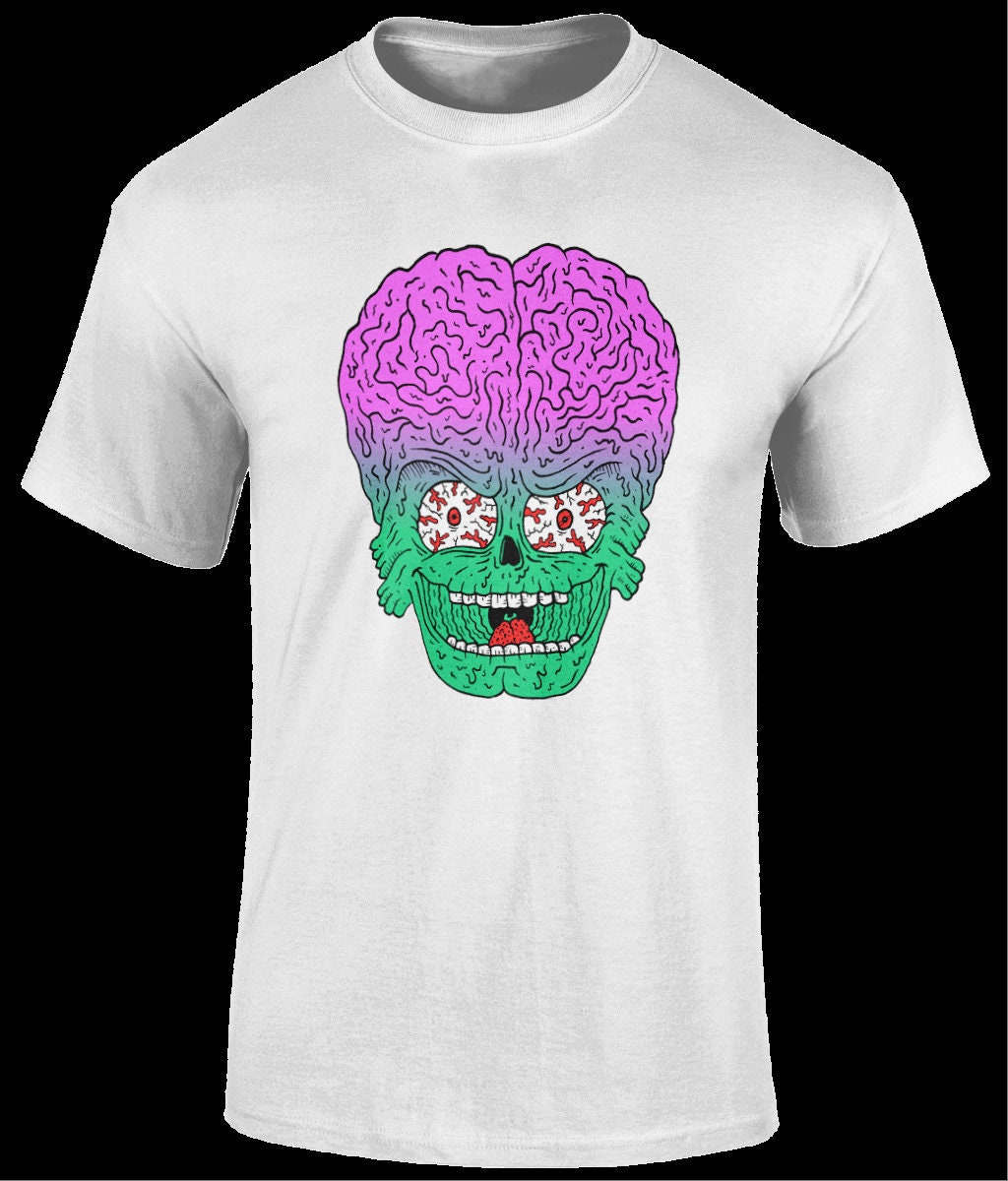 Mars Attacks Horror Lowbrow Halloween Cartoon T-shirt - Etsy