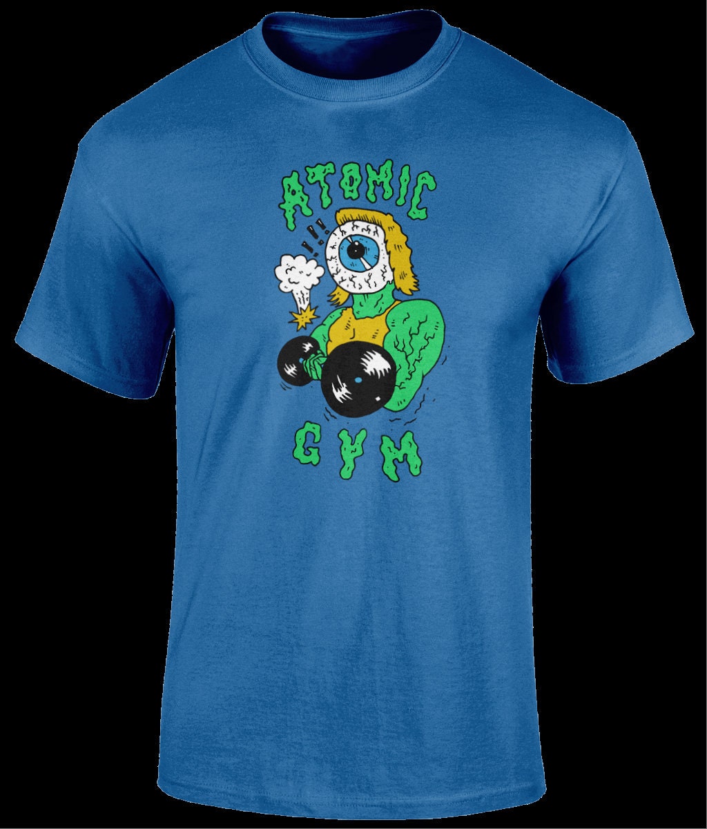 Wolfmask Atomic Gym Mutant Bodybuilder Comic Cartoon Art T-shirt - Etsy