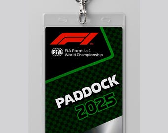 Ferrari Formula 1 VIP Pass Template – Instant Download, Customizable ID ...