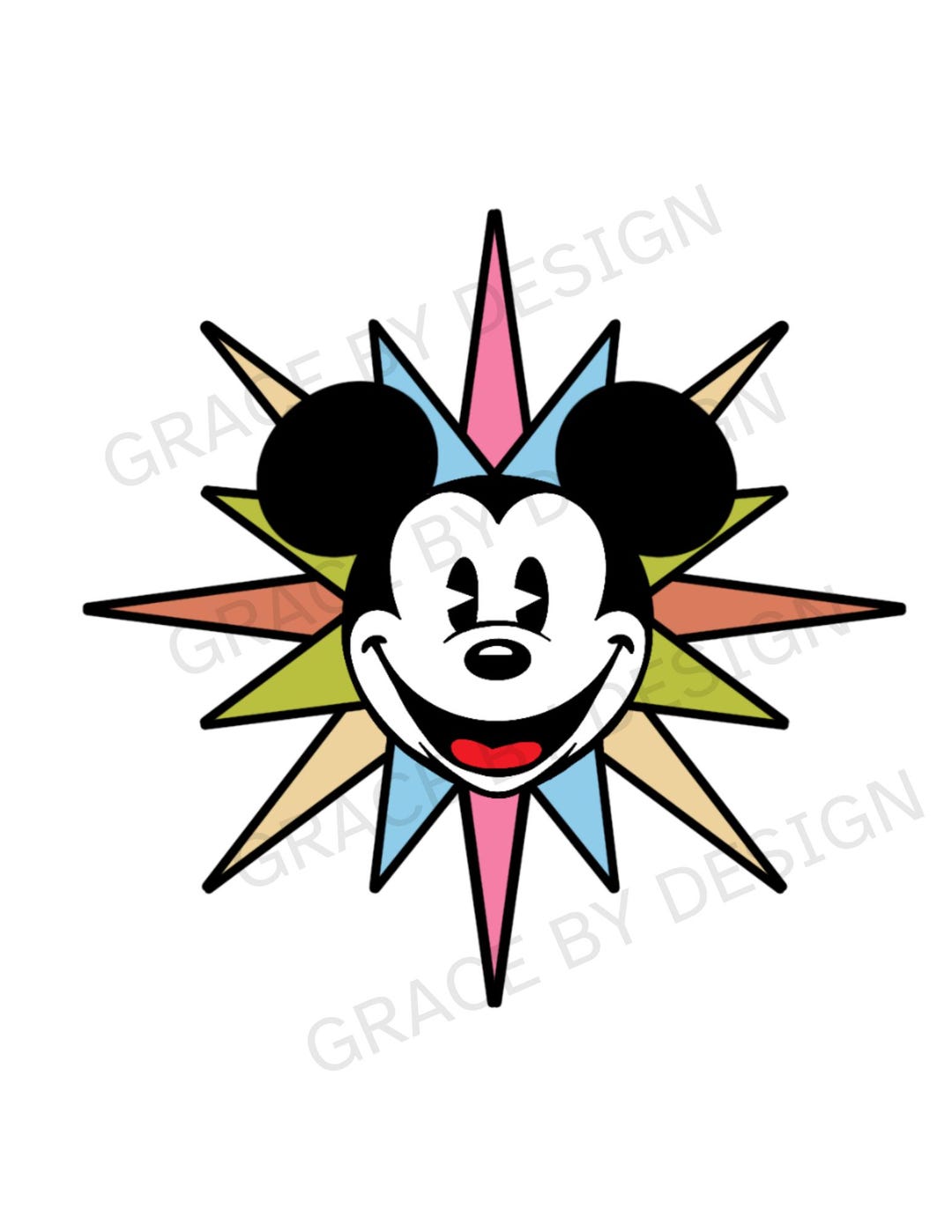 Mickey Ferris Wheel Logo | Printable Ferris Wheel Logo | Digital ...