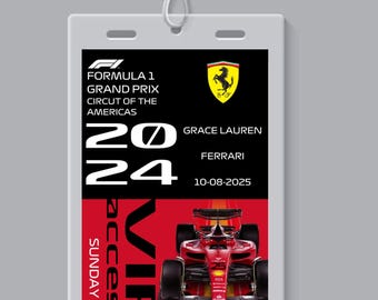 Mercedes Formula 1 VIP Pass Template – Instant Download, Customizable ...