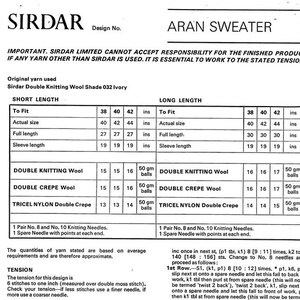 Mens Aran Style Traditional Cable Crew Neck Fishermans Sweater 38"-42 ...