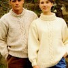Womans Ladies Aran Coat Knitting Pattern - Rich Texture - Pockets ...