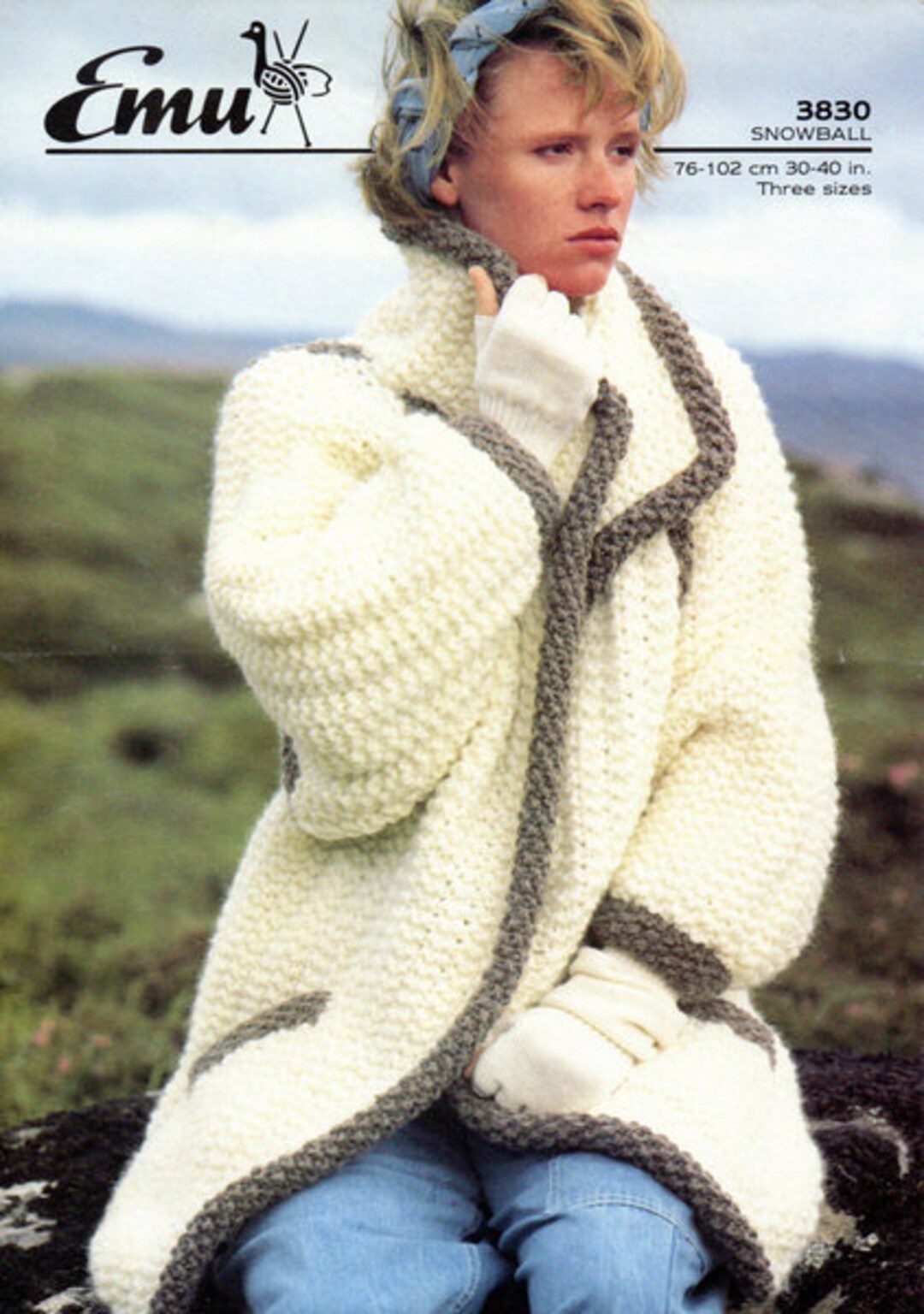 Ladies Womans Chunky Super Bulky Coat Knitting Pattern 30" -40 ...