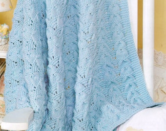 Knitting Pattern Sea Shells and Scallops Blankets/afghans/pram Covers ...