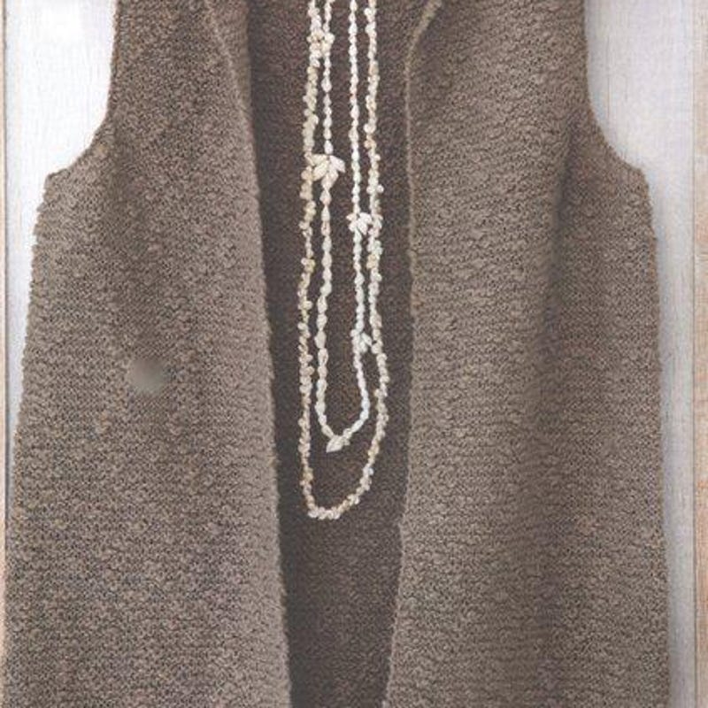 Light Knit Vest Pattern - Etsy