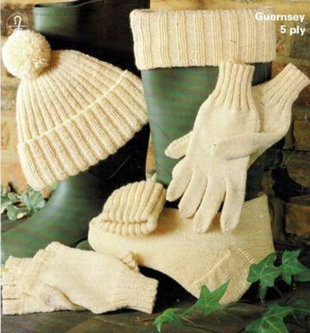 Two Needle Long Welly Wellington Boot Socks Stockings, Gloves, Mittens ...