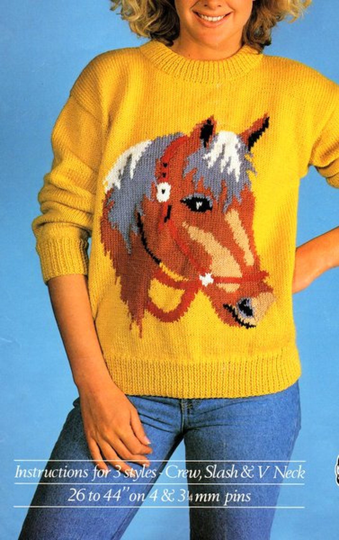 Family Horse Pony Sweater Knitting Pattern PDF, Equestrian Picture ...