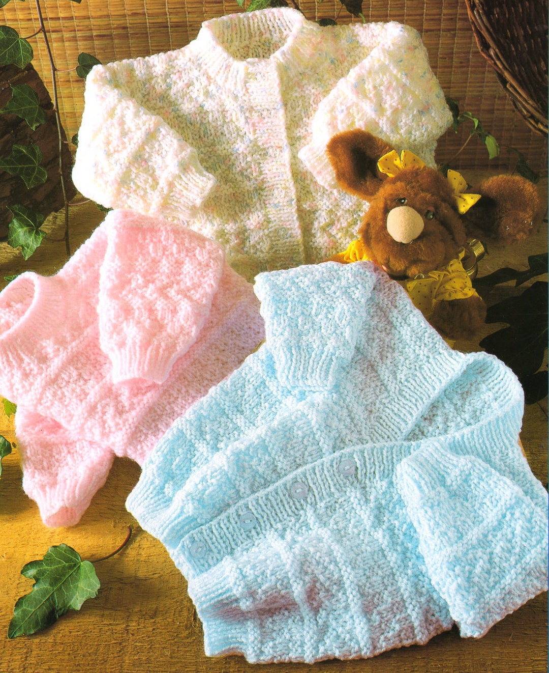 Baby/ Children’s Cardigan Knitting Pattern Girls Boys Textured Jacket ...