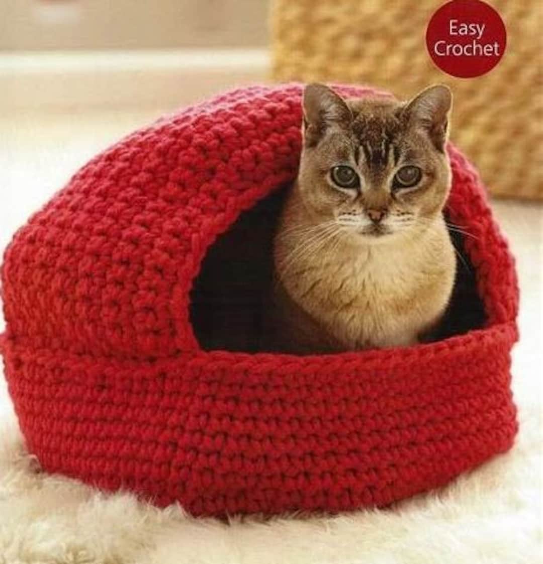 Easy Crochet Cat Pet Basket Nest & Storage Baskets ~ Super Chunky Wool ...
