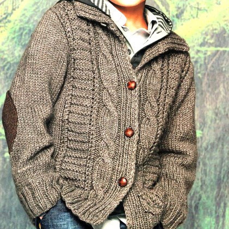 Mens Cardigan Elbow - Etsy