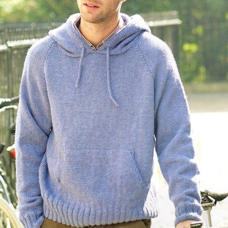 Knit Hoodie Pattern - Etsy