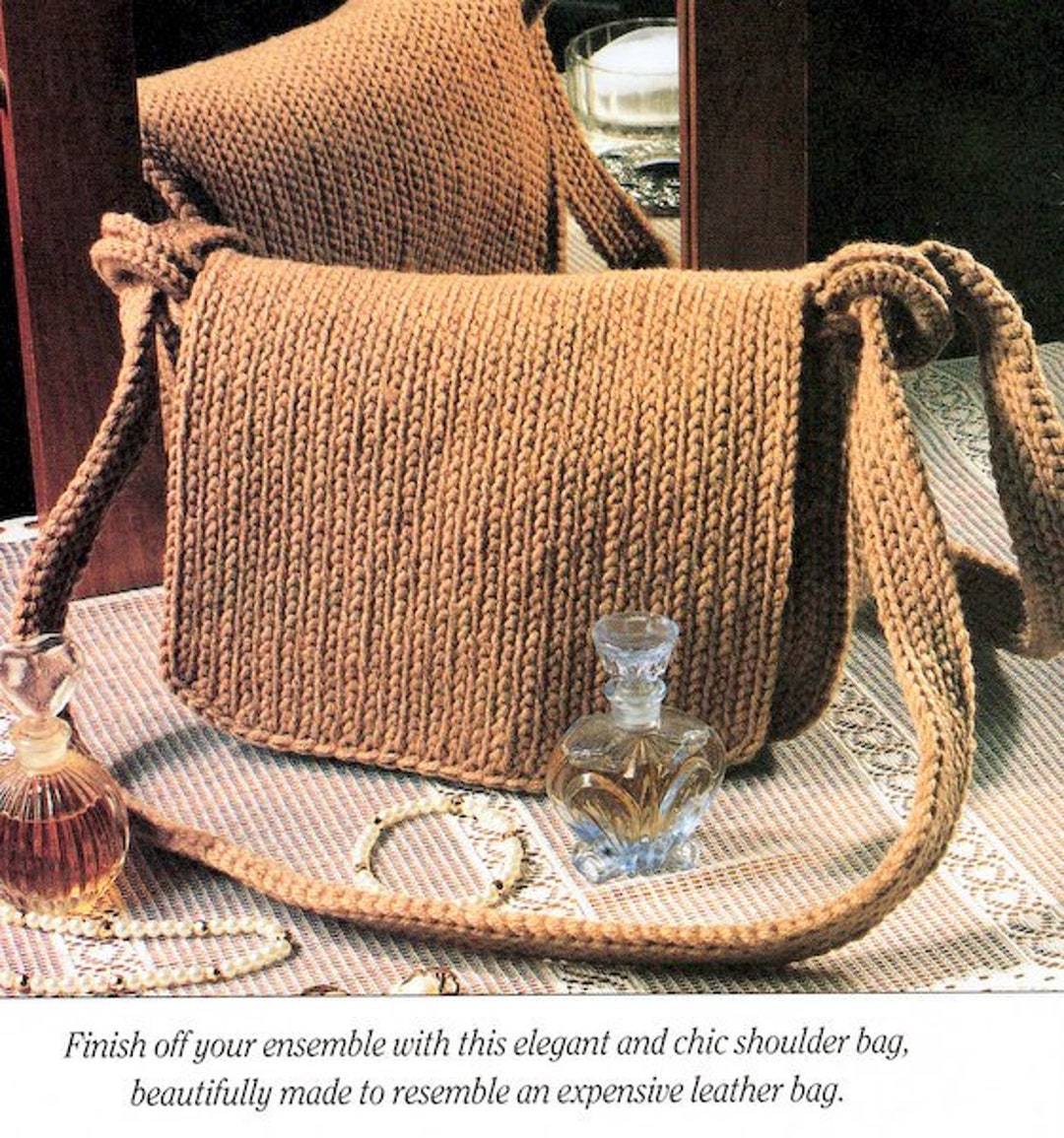 Easy Crochet Shoulder Bag Handbag ~ 4 Ply Yarn ~ Crochet Pattern PDF ...