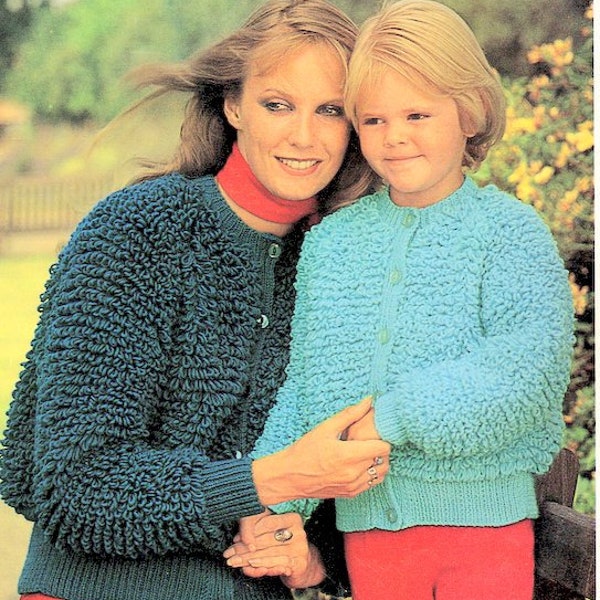 Loopy Loop Cardigan Knitting Pattern - Etsy