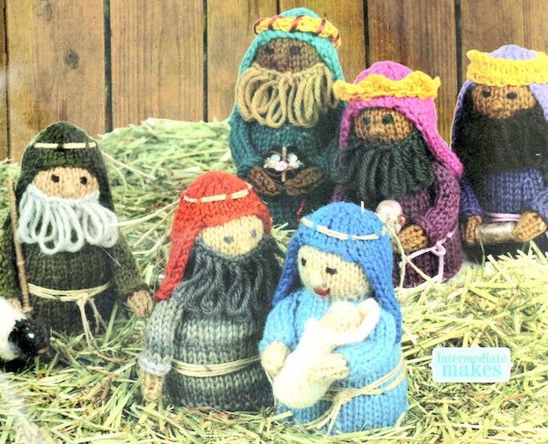 Christmas Nativity Set Mary Joseph Baby Jesus Kings Shepherd Sheep Toy ...