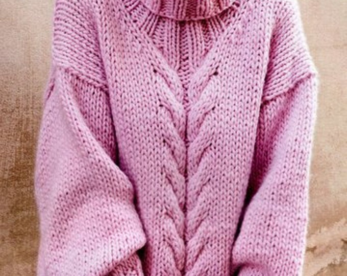 Chunky Knitting Pattern PDF Pattern Download for Two Styles Cropped and ...